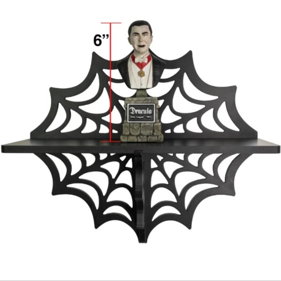 Wall Decor | Spiderweb Shelf Black Mini Wall Wooden Shelving Kit Nib ...